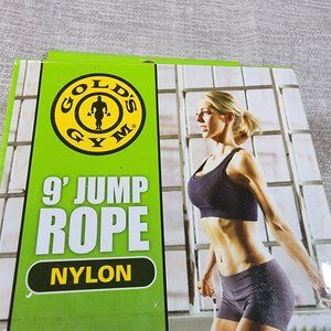 Golds Gym | Other | Golds Gym Jump Rope 9footlong Polyester Rope Wooden ...